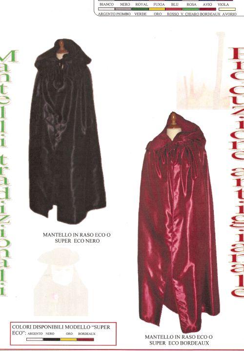 Accessori Carnevale Cappello Tricorno Mantello Veneziano